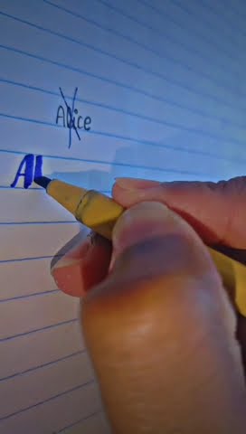 Trending Alice name calligraphy🤓 Watch till end🧐 Comment your name😙# ...