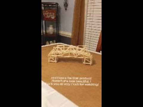 making a bridge out of 400 toothpicks! - YouTube