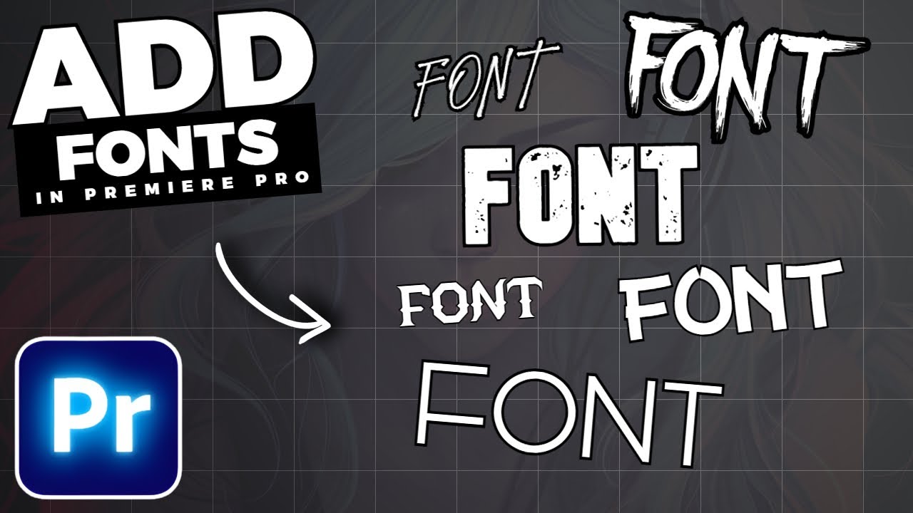 How To ADD FONTS In Premiere Pro - YouTube