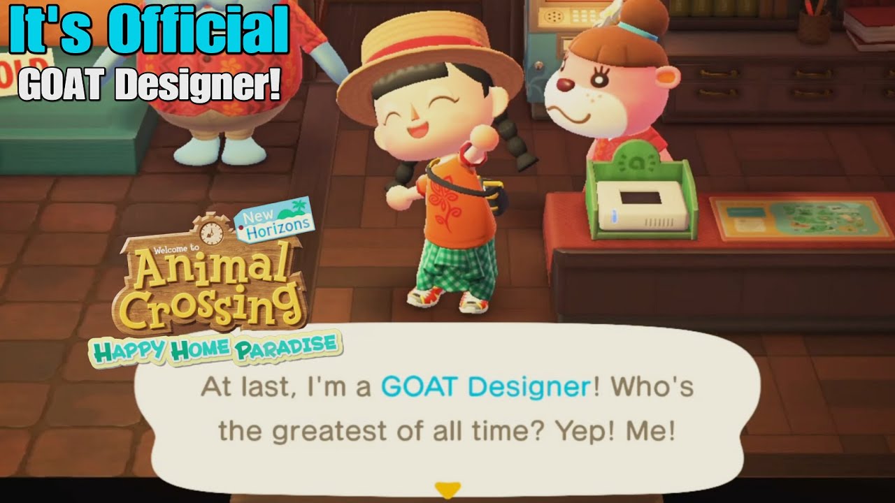 It Official Now GOAT Designer?! - Animal Crossing NH Happy Home ...