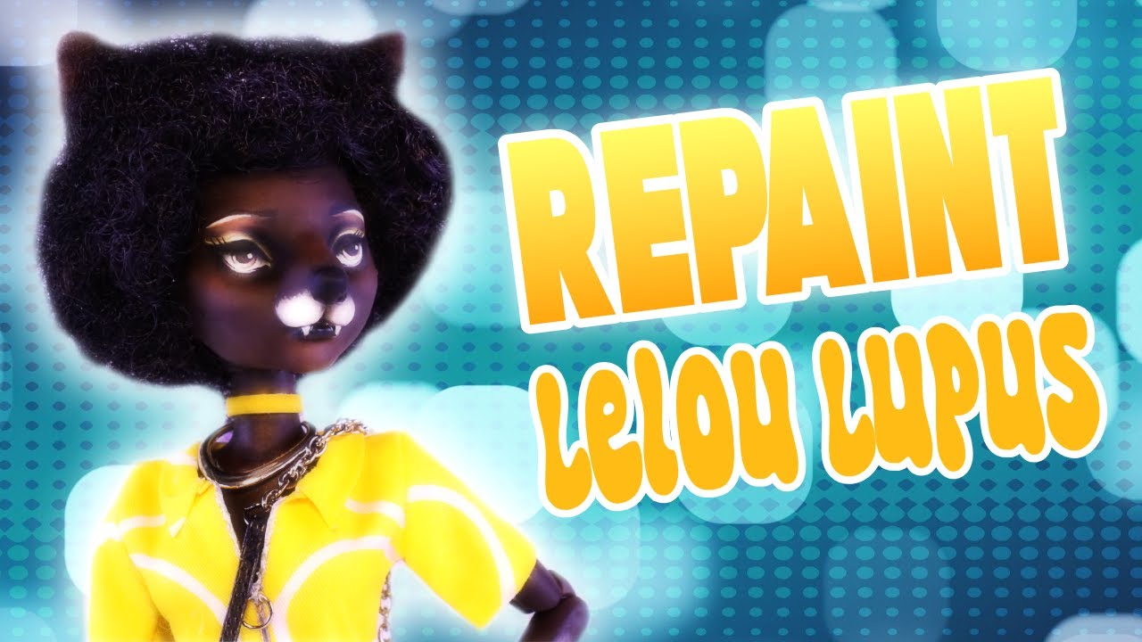 Lelou Lupus 🐺 The Fierce Wolf Sister | Divus Doll RePaint! - YouTube