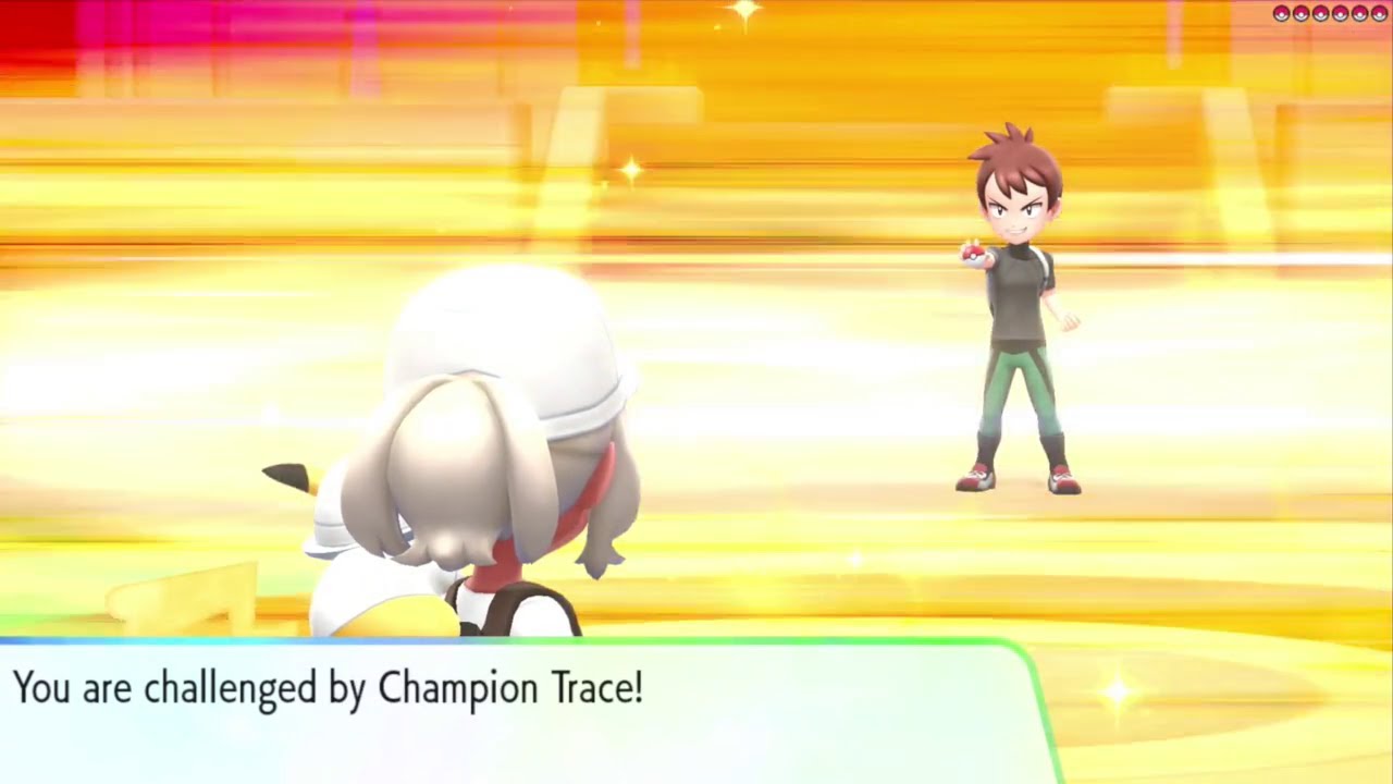 Elite Four Champion Battle (Trace) - Pokémon Let's Go Pikachu & Eevee ...