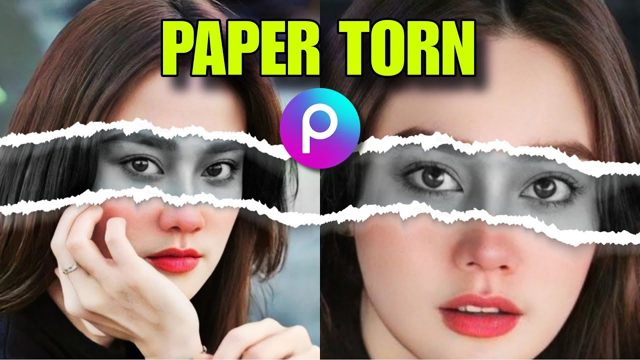 Cara edit efek kertas robek atau paper torn Effect pada foto ...