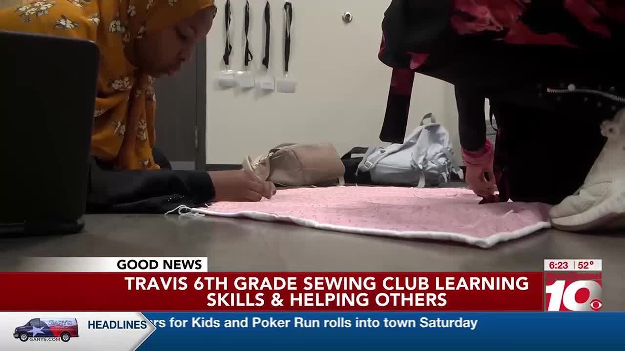 Amarillo middle school turns sewing club into service project - YouTube