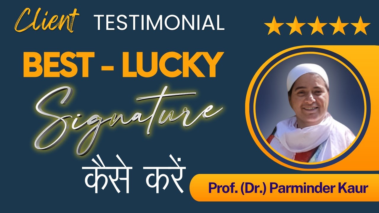 How to design amazing signature | Graphology Video | Signature Analysis ...