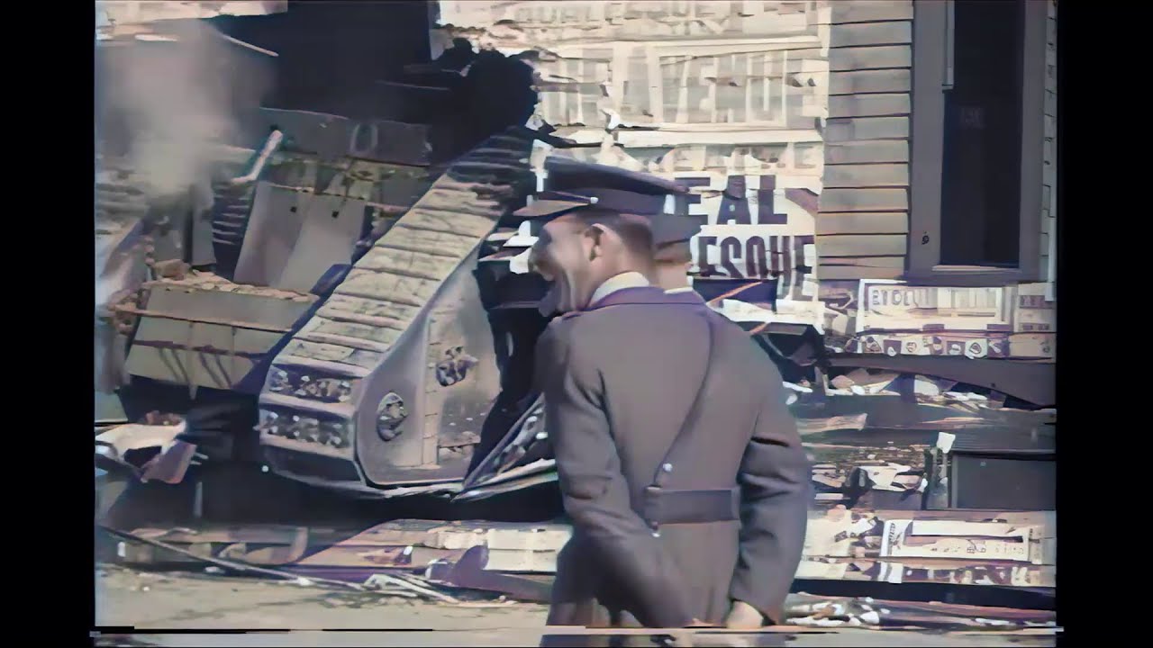 WW1 | Early Tank Demo. & Pike's Peak Run [1080pHD] | AI Enhanced ...