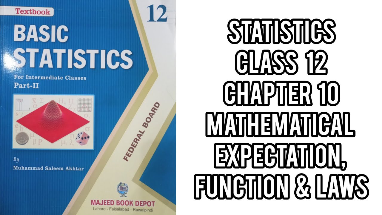 Mathematical expectation, laws | properties of discrete r.v | Class 12 ...