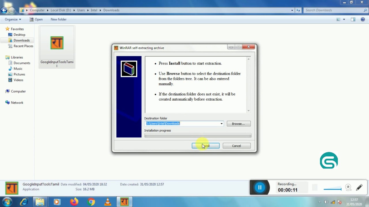 Tamil Fonts Install | Google Input Tools Install | Windows 7 - YouTube