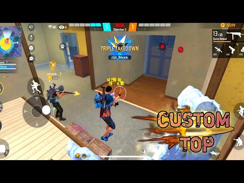 5 VS 5 FREE FIRE CUSTOM GAMING 💪 FREE FIRE CS CUSTOM ROOM GAMEPLAY 🎮 ...