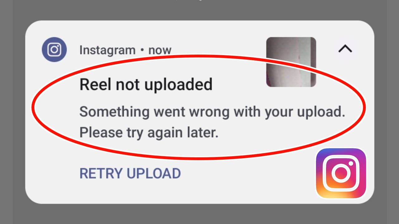 Fix Instagram Reel not uploaded | Something went wrong with your upload ...