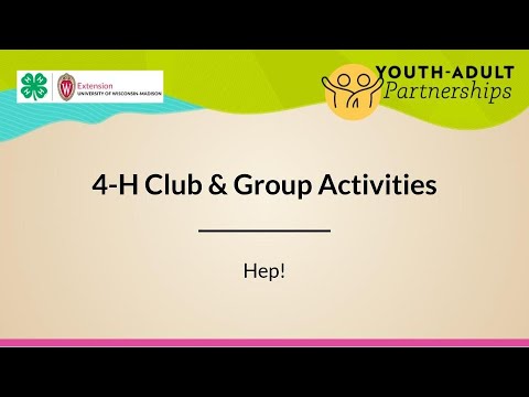 4-H Club & Group Activities - Hep - YouTube