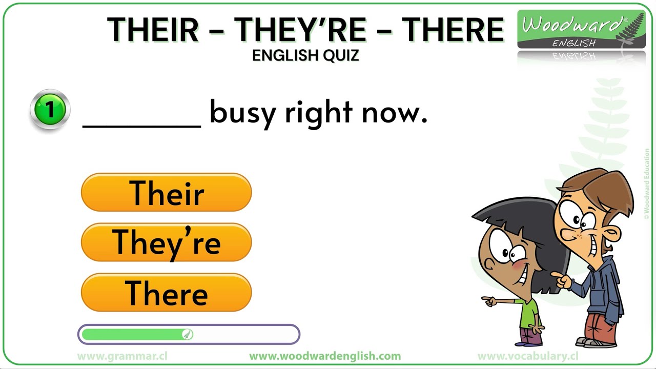 THEIR vs. THEY'RE vs. THERE English Quiz | Can you get 20/20? | Learn ...