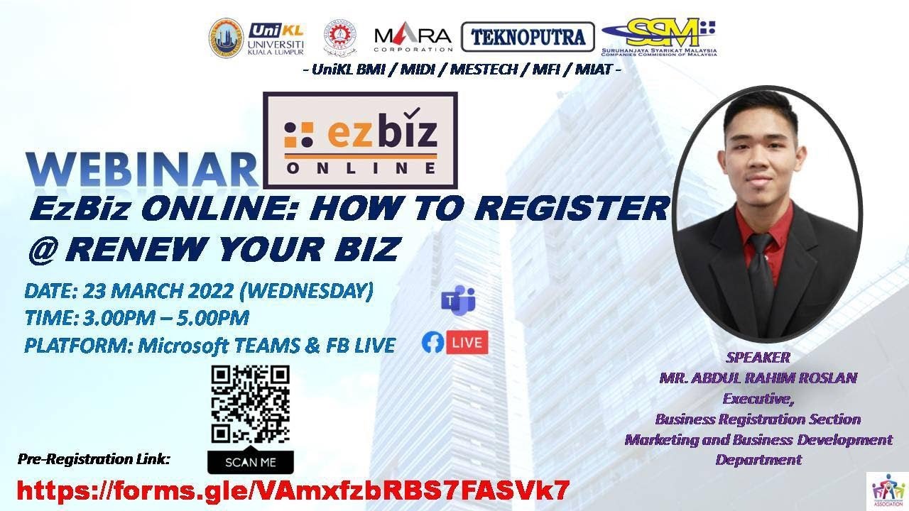 EzBiz Online : How To Register @ Renew Your Biz - YouTube