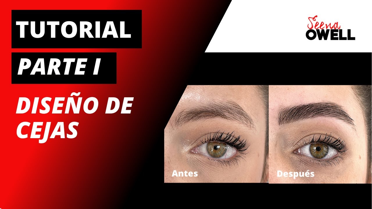 Cómo hacer un diseño de cejas - Tutorial 1 - Diseño de cejas - YouTube