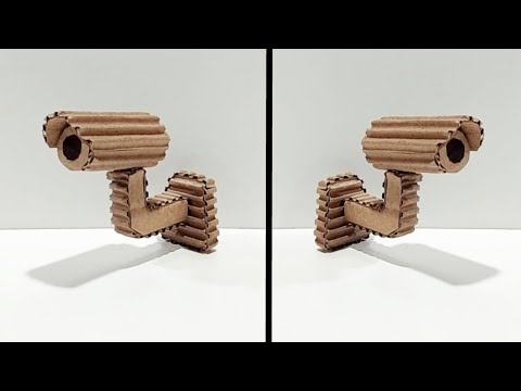 how to make a CCTV camera in cardboard - YouTube