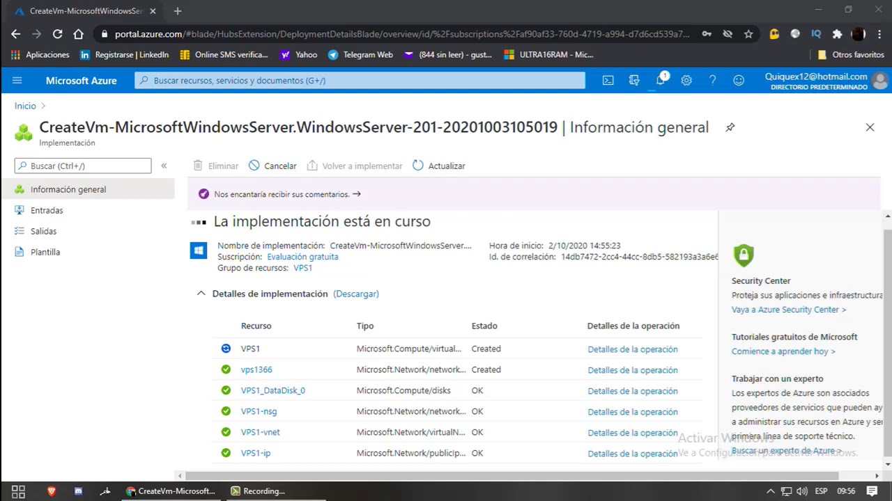 CREAR VPS MICROSOFT AZURE - YouTube