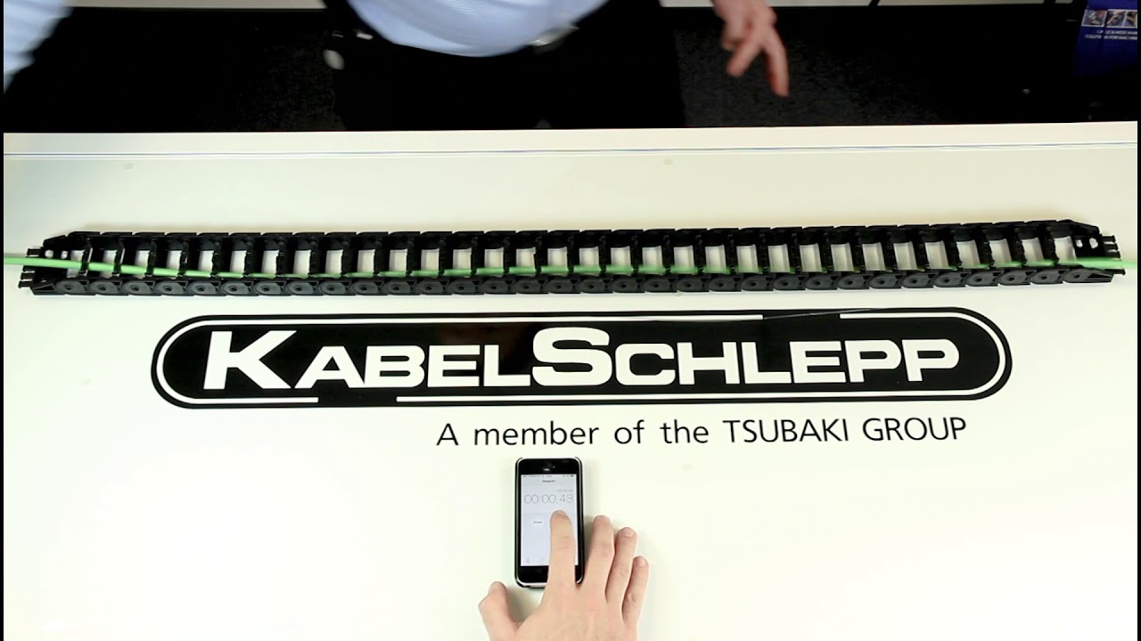 Kabelschlepp energy chain ET series assembly speedtest - YouTube