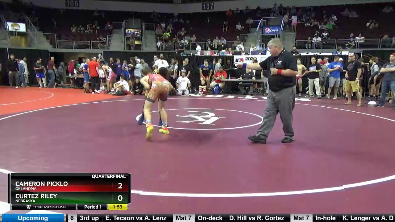 Junior Men 132 Cameron Picklo Oklahoma Vs Curtez Riley Nebraska - YouTube