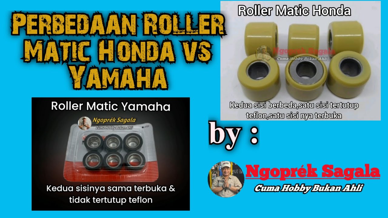 Perbedaan Roller Matic Honda vs Yamaha - YouTube