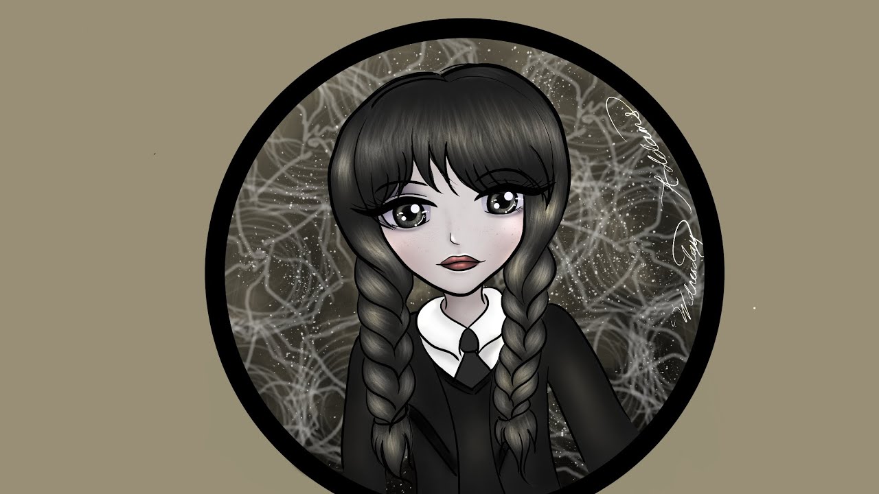 Wednesday via Time lapse Art 003 Free Digital Art / Cartoon/ Portraits ...