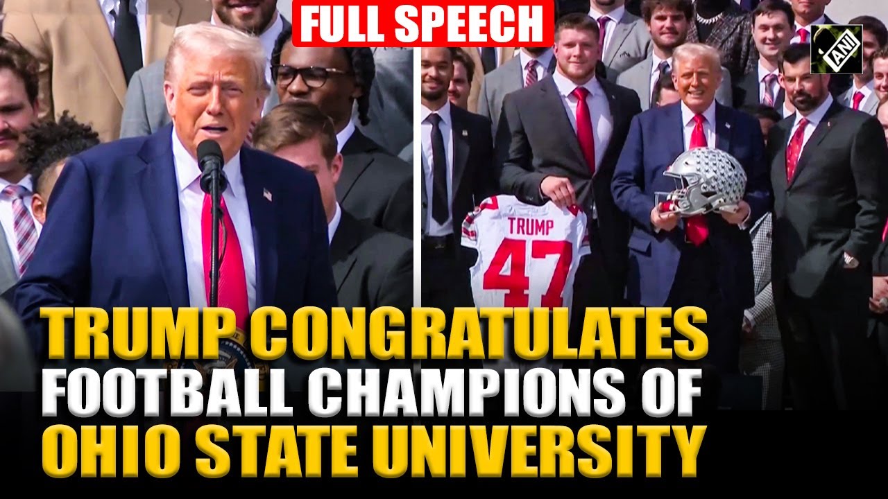 Prez Trump congratulates Ohio State Football Team, shares motivational ...