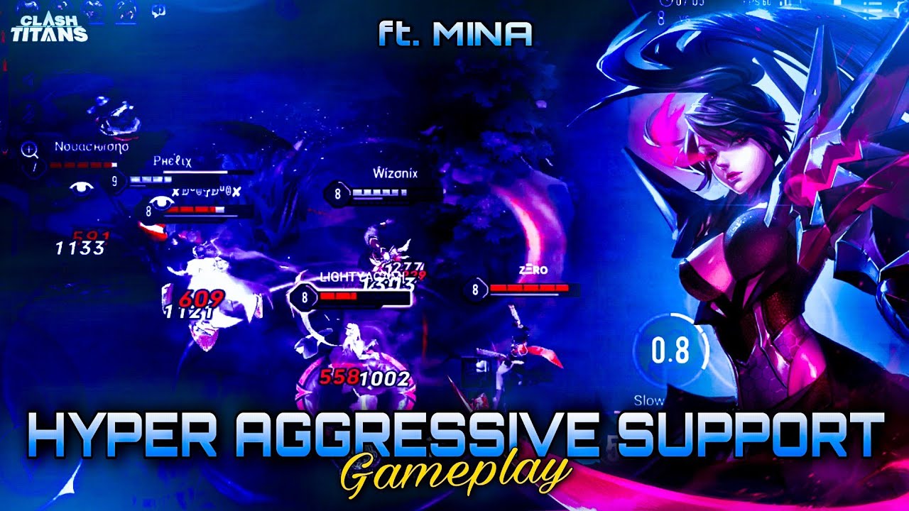 Hyper Aggressive Support Gameplay | ft. Mina | Arena of Valor | RoV ...