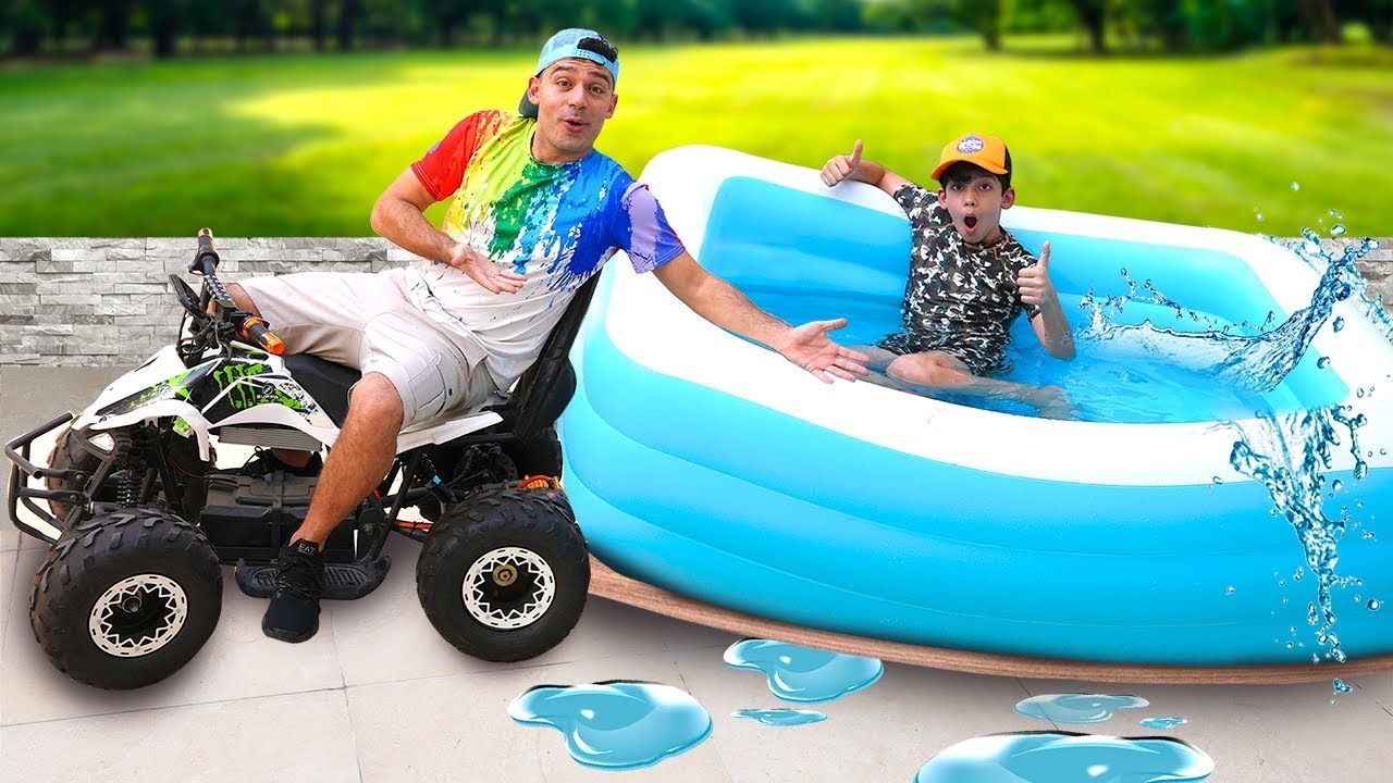 Jason dan Alex Mengubah Halaman Jadi Taman Air 💦 - YouTube