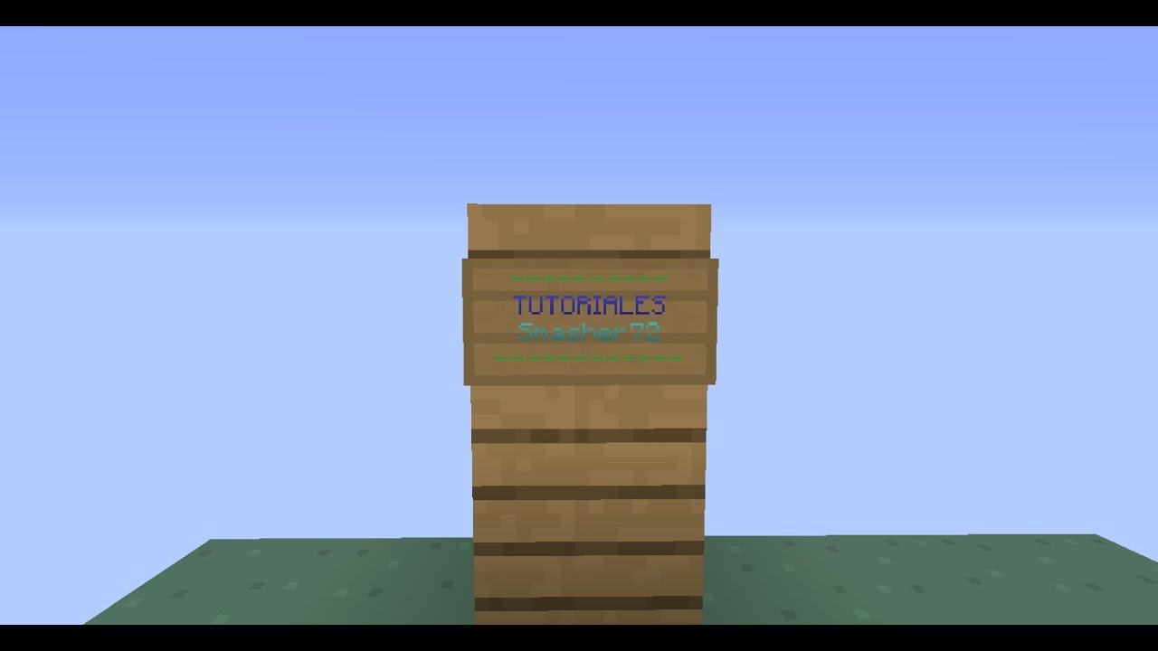 Minecraft | Carteles Interactivos | Comandos - YouTube