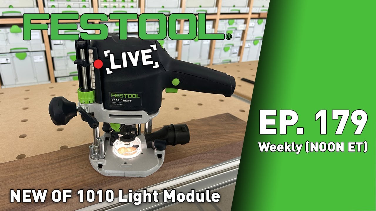 Festool Live Episode 179 - New OF 1010 Light Module - YouTube