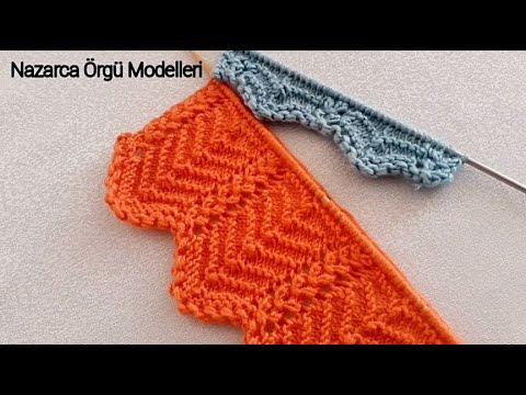 REVAÇTA OLAN EN GÜZEL ŞAL VE KADIN YELEK HIRKA NAZARCA ÖRGÜ MODELİ