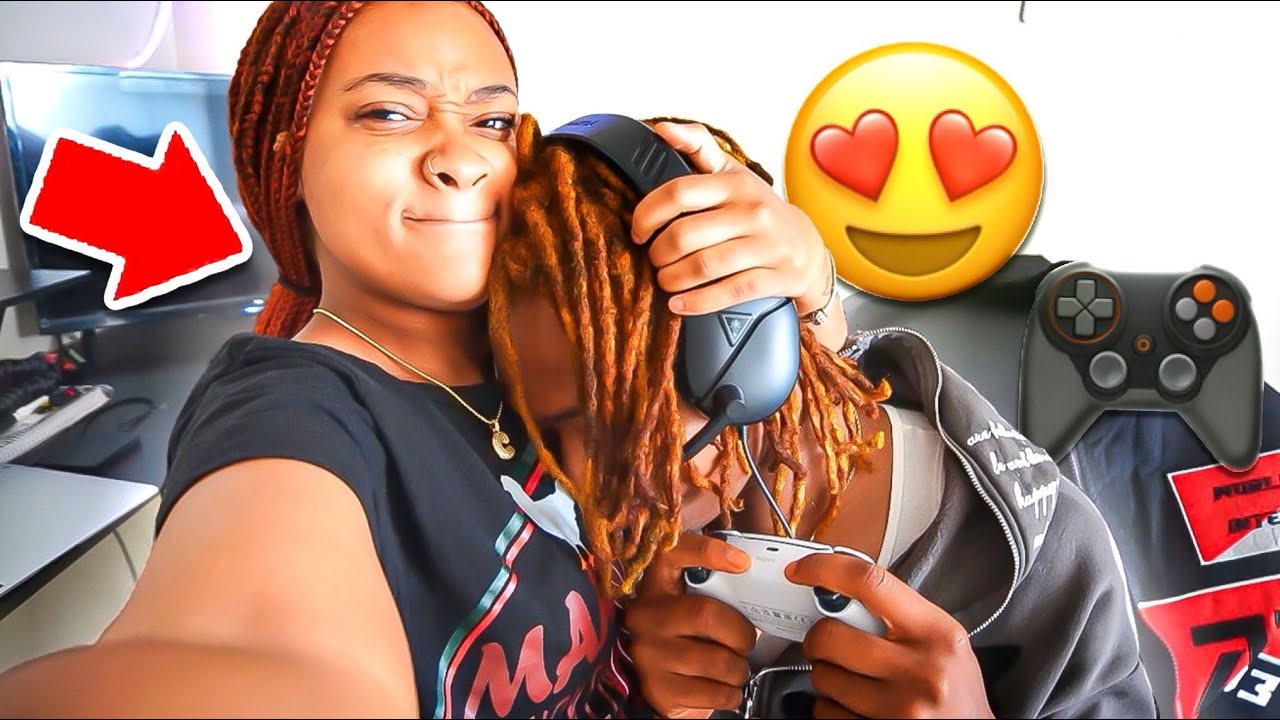 BEING OVERLY CLINGY WITH MY BOYFRIEND😍😅 WHILE HE’S ON THE GAME!.. *GONE ...