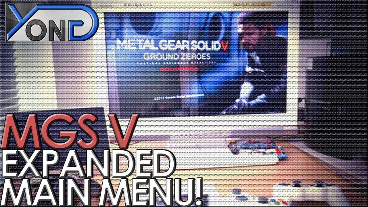Metal Gear Solid V - Import Music, Expanded Main Menu for Ground Zeroes ...
