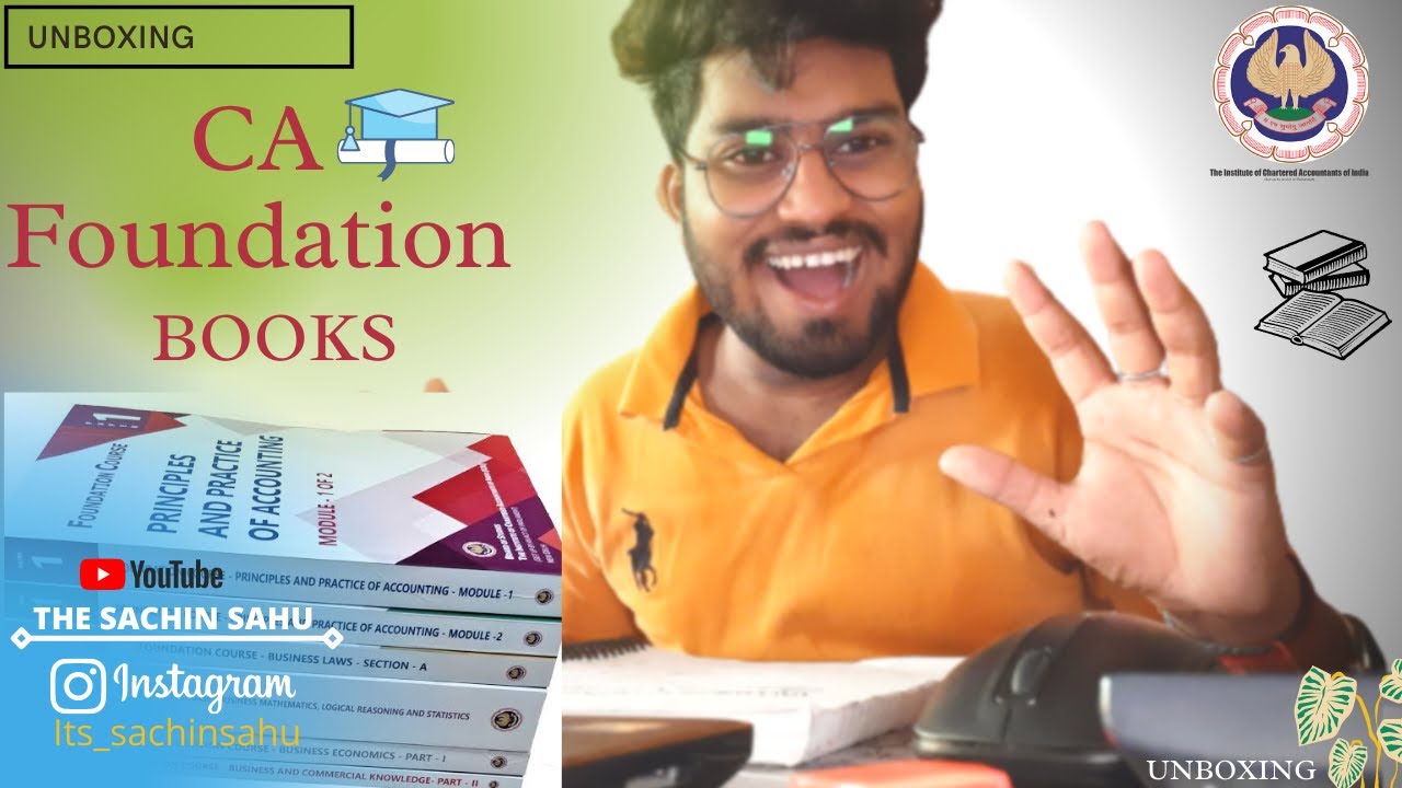 CA Foundation Books | Unboxing | CA study materials The Institute of ...