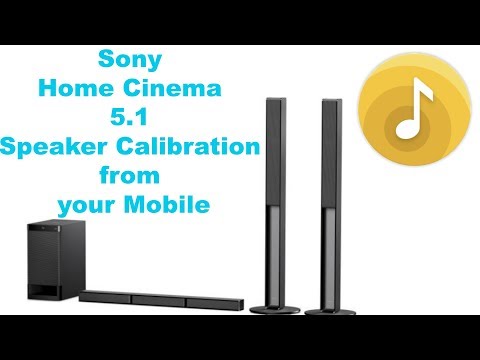 Sony Home Theater Calibration Settings from your Mobile