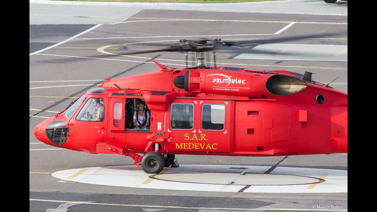 Night Flight S-70M Blackhawk #94 SP-YVS/#93 SP-YVR/ Romanian Ministry ...