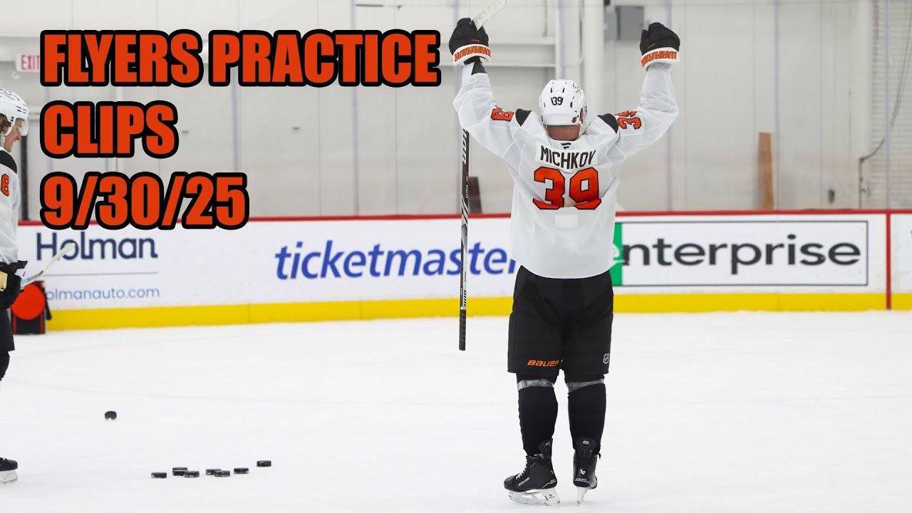 Philadelphia Flyers Training Camp Clips - 9/30/25 - YouTube