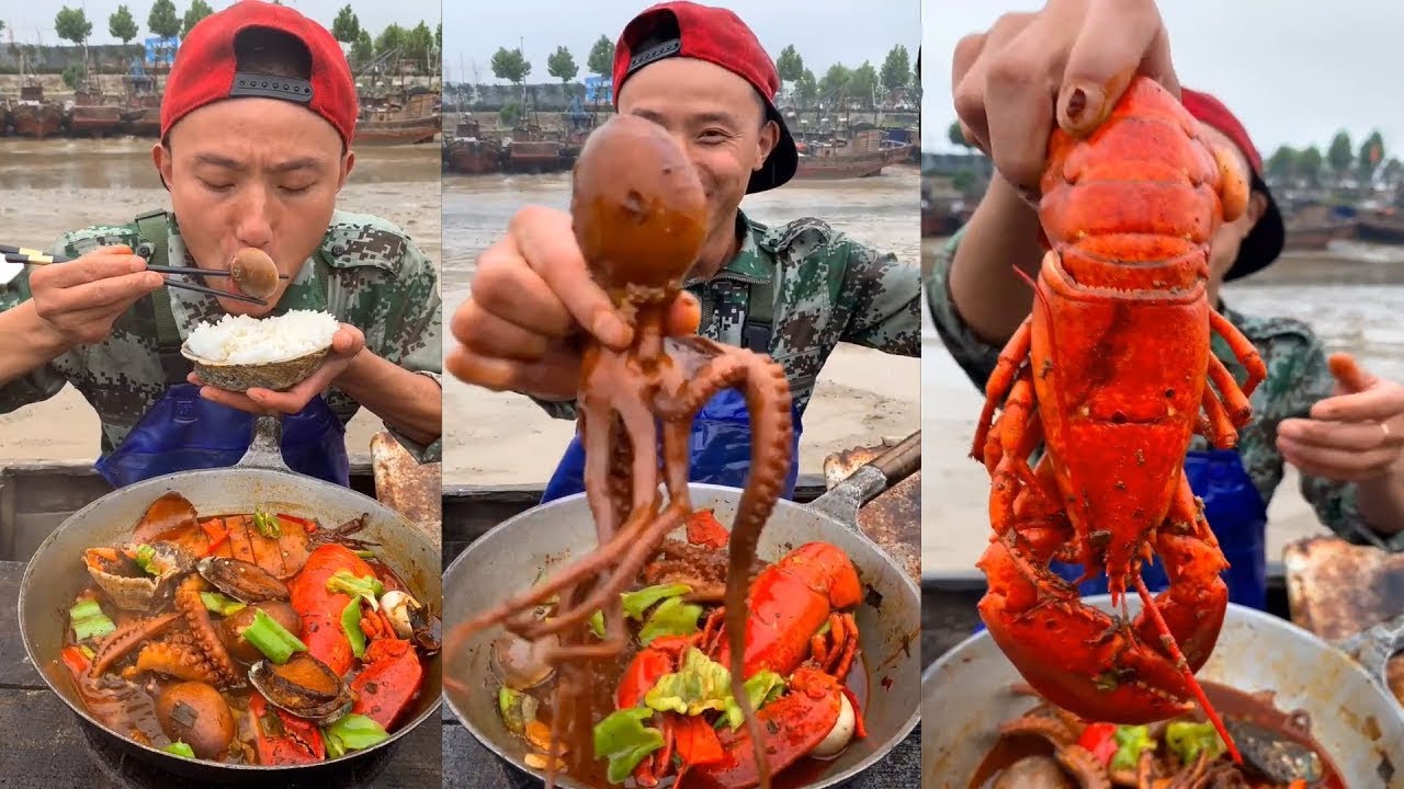 The best seafood eating show, 最高のシーフード食べ比べショー, 최고의 해산물 먹방 - YouTube
