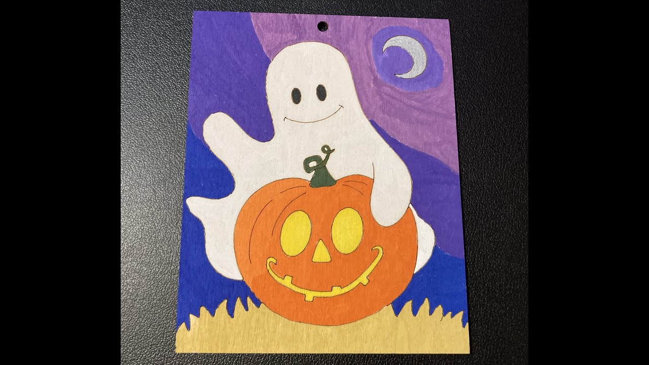 Painting Ghost on Wood - YouTube