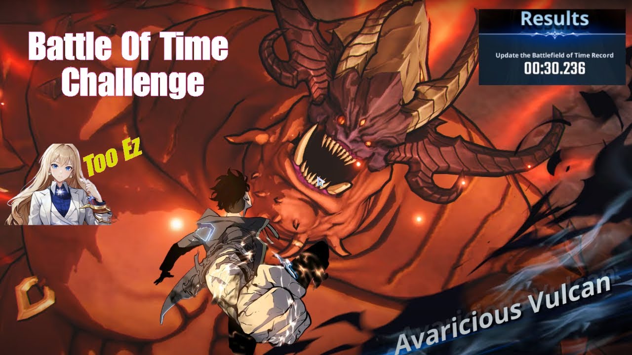 Solo Leveling Arise - Battle Of Time Challenge "Avaricious Vulcan ...