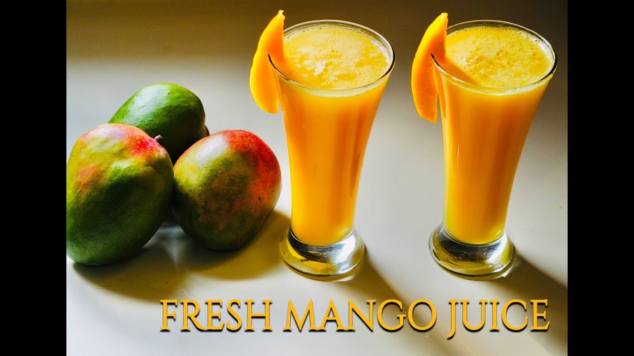 How To Make Fresh Mango Juice | Homemade Mango Juice | Healthy ...