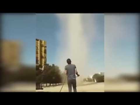 Hortuma Su Sıkarak Müdahale Etti