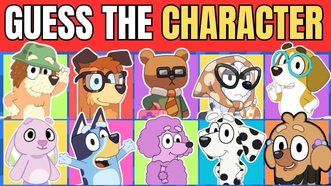 Can You Guess ALL the Bluey Characters? 🐾💙 Ultimate Bluey Quiz ...