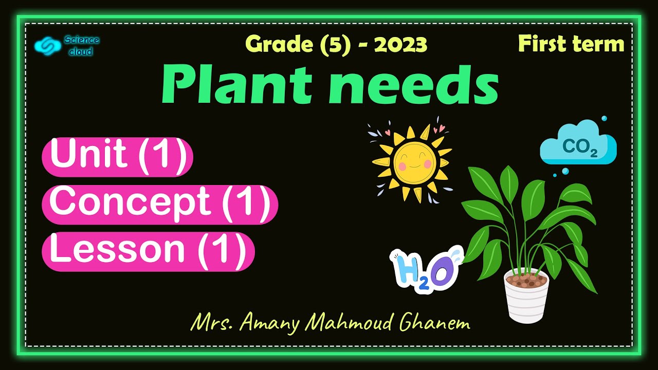 Grade(5) | [01] | Unit(1) - Concept (1) - Lesson (1): plant basic needs ...