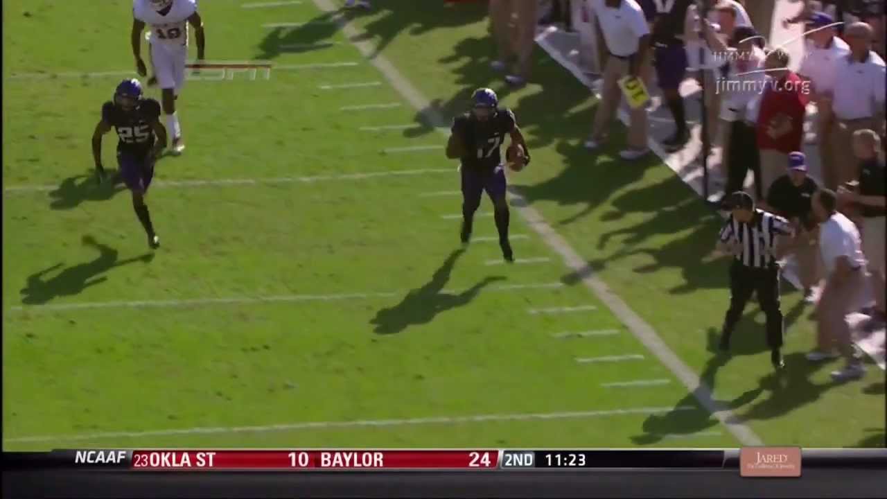 Sam Carter Intercepts Landry Jones 43 Yard Return TCU Horned Frogs vs ...