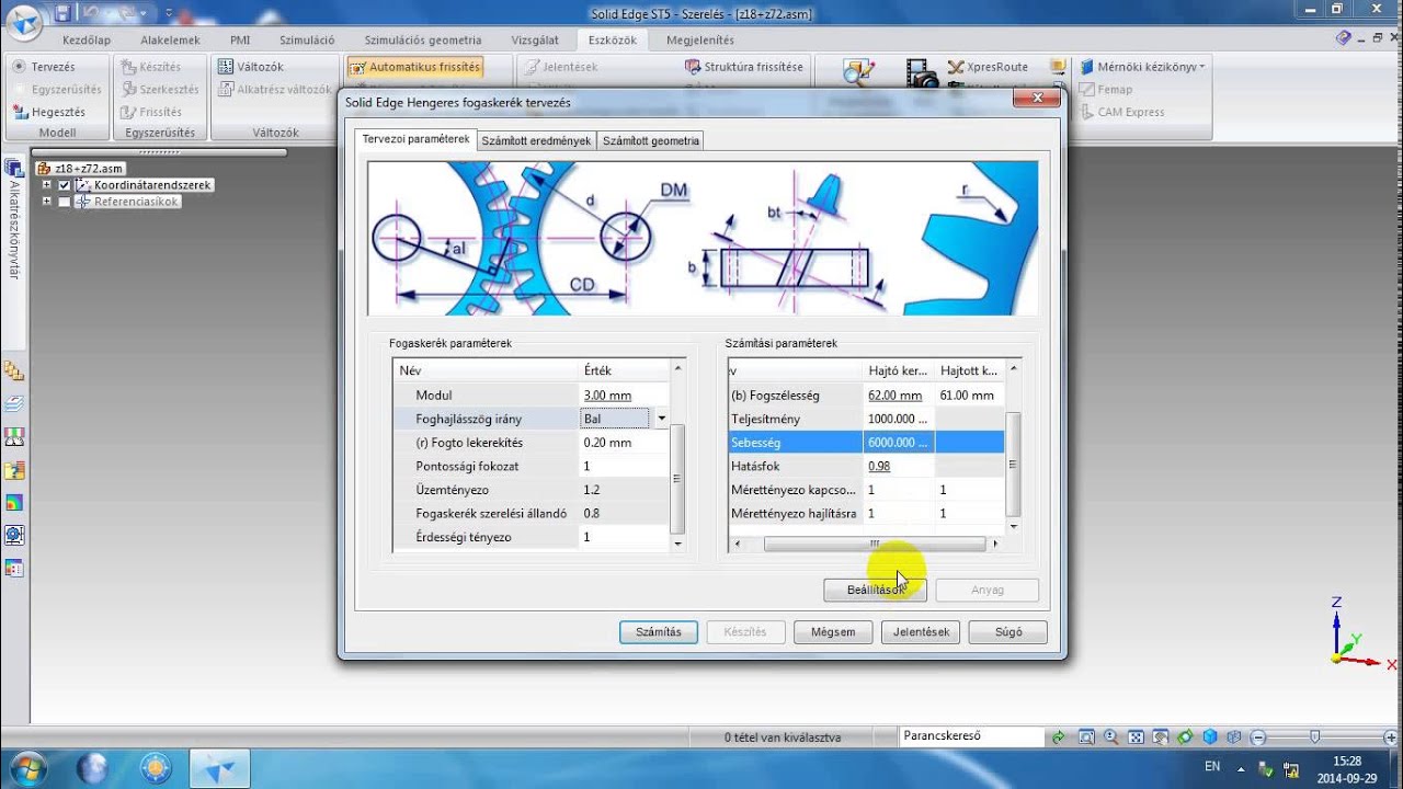 Fogaskerék rajzolás kezdés - YouTube