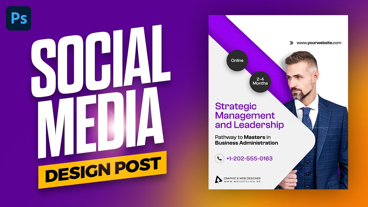 Social Media Design - Photoshop Tutorial - YouTube