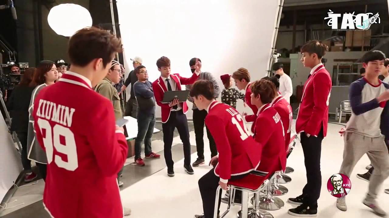 【PT韬吧】150204 KFC China EXO Happy hour CF BTS - YouTube