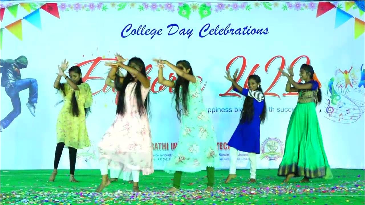CBIT - PRODDATUR COLLEGE DAY EUPHORIA 2K22, DHARANI DANCE - YouTube