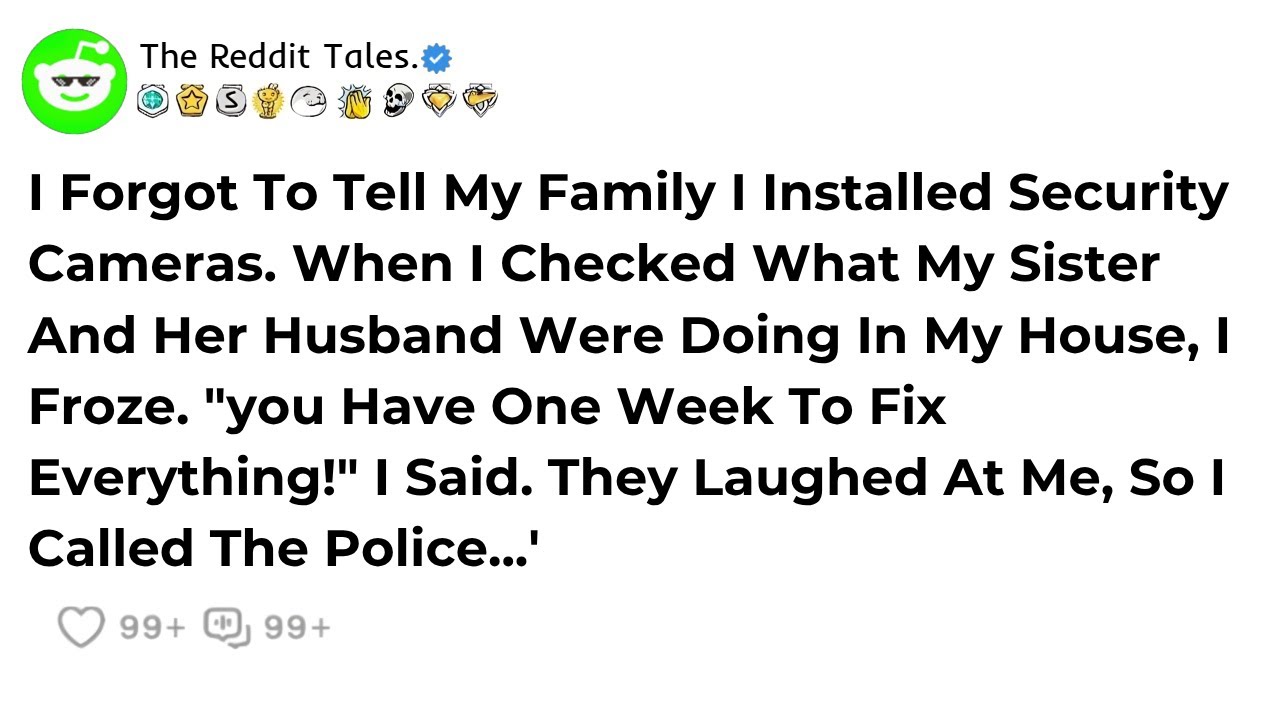 I Forgot To Tell My Family I Installed Security Cameras. When I Checked ...