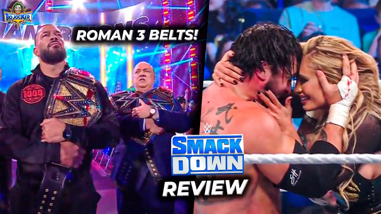 🔴ROMAN 3 BELTS!! LOS USOS EXPLOTAN CONTRA ROMAN REIGNS!! SMACKDOWN REVIEW! - YouTube